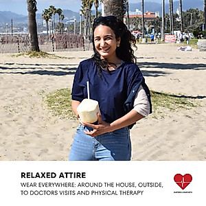 Uni-Sex Shoulder Surgery Recovery and Rehab Shirt with Discreet Shoulder Snaps(blue,XL)