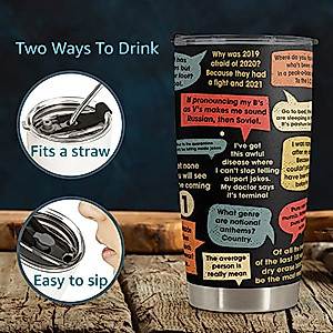 Macorner Gift For Dad - Stainless Steel Tumbler 20oz - Dad Joke Birthday Gift for Dad Men Gift - Fathers Day Gift From Daughter Son Wife - Funny Christmas Gift For Men Dad Stepdad Bonus Dad Uncle