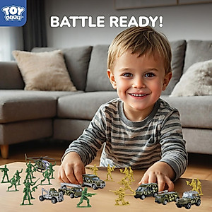TOY Life Army Men, Army Toys, Plastic Army Men Action Figures, Toy Soldiers for Boys, Military Toys, Green Army Men Playset, Toy Helicopter, Soldier Toys, Army Guys, Army Action Figures, Toy Army Men