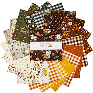 Simple Simon & Company Pumpkin Spice 42 10-inch Squares Layer Cake Riley Blake 10-14990-42