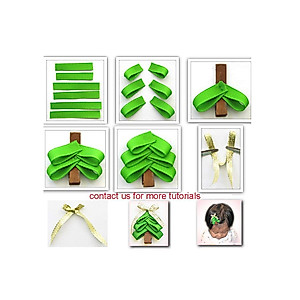 Holiday Christmas Grosgrain Ribbon Set for Gift Package Wrapping, Hair Bow Clip Accessory Making, Crafting, Decoration (60yd(12x5yd) 3/8" Grosgrain Ribbon-Xmas)