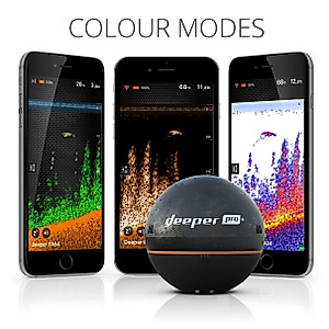 Deeper Smart Sonar PRO+ Series, 2.55", Black - GPS, Wi-Fi Connected Wireless, Castable, Portable Smart Fishfinder for iOS & Android Devices, Z-Tool & Universal Waterproof Cellphone Case (Bundle)