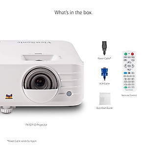 ViewSonic PX727HD 1080p Projector with RGB 100% Rec 709, ISF Certified, Sports Mode and Low Input Lag for Home Theater and Gaming (Renewed)