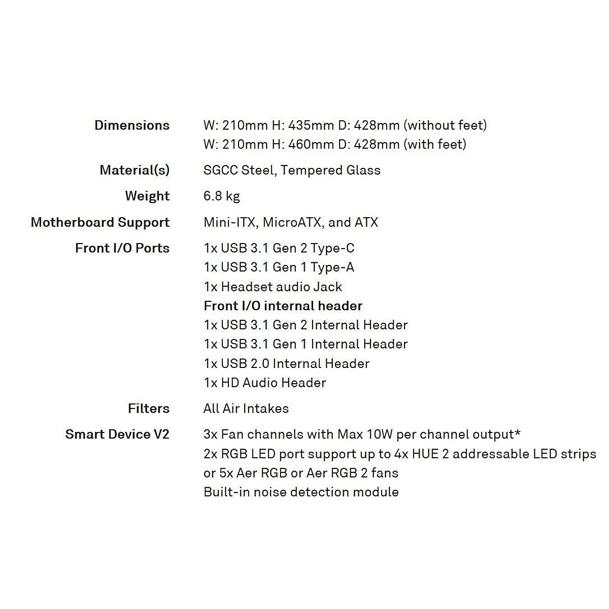 NZXT H510i - CA-H510i-W1 - Compact ATX Mid -Tower PC Gaming Case - Front I/O USB Type-C Port & Seagate Barracuda 2TB Internal Hard Drive HDD – 3.5 Inch SATA 6Gb/s 7200 RPM 256MB Cache 3.5-Inch