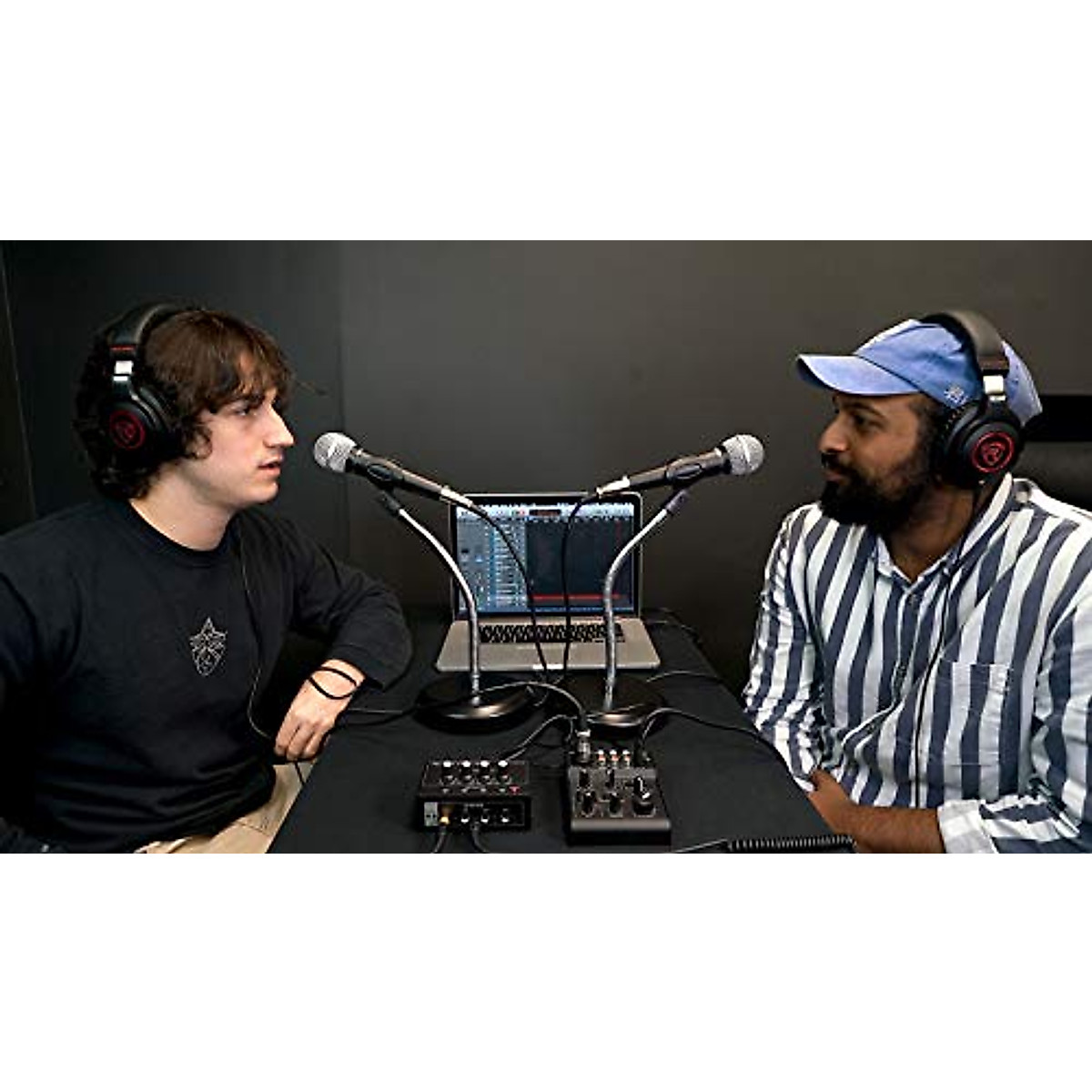 Studio Bundle w/4 Rockville PRO-M50 SR Headphones+4 Channel Headphone Amplifier