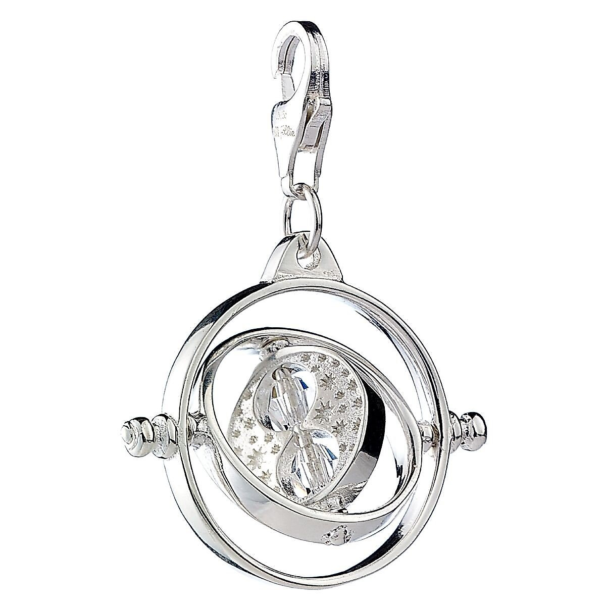 Harry Potter Sterling Silver Time Turner Crystal Clip on Charm