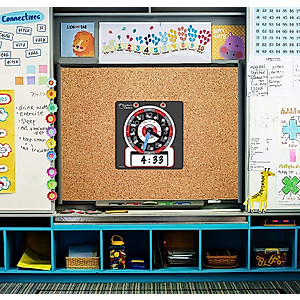 Teacher's Choice Teaching Clocks (Gray, Large)