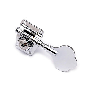Metallor Vintage Open Gear Machine Heads Tuners Tuning Pegs 4 In Line Right Hand Guitar Parts Replacement for P Bass J Bass Chrome 4PCS