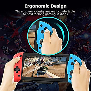 NexiGo Switch Controller for Handheld Mode, Ergonomic 6-Axis Gyro and Dual Motor Vibration Controller for Nintendo Switch, Compatible with All Games of Switch, Not for OLED, Classic