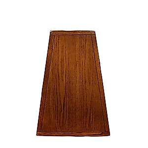 Leick Rustic Oak Slate Tile Recliner Wedge End Table