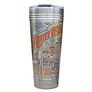 Catstudio Austin Thermal Tumbler | Triple Wall Insulation With Non Slip Bottom | Great Travel Cup for Water, Coffee, Tea, or Smoothies