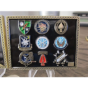 Set of Two United States Special Operations Command & Joint Special Operations Command JSOC SOCOM AFSOC NSWC MARSOC Reaper Challenge Coins