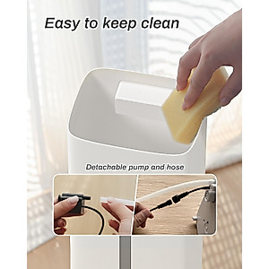 Warm and Cool Mist Humidifiers for Bedroom Home, 2.1gal Quiet Humidifier for Large Room up to 500 ft with Customized Humidity, Night Light, Easy Top Fill, 12H Timer, Essential Oil, Child Lock