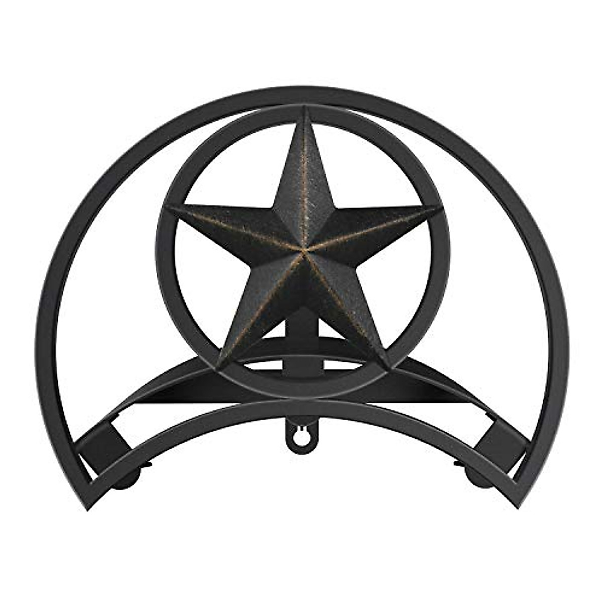 GOFORWILD Garden Hose Holder, Decorative Hose Butler Sturdy Water Hose Rack, Durable Wall Hose Hanger, Holds 125-Feet of 5/8-Inch Hose, Hose Reel, Made of Gauge Steel (9.8)