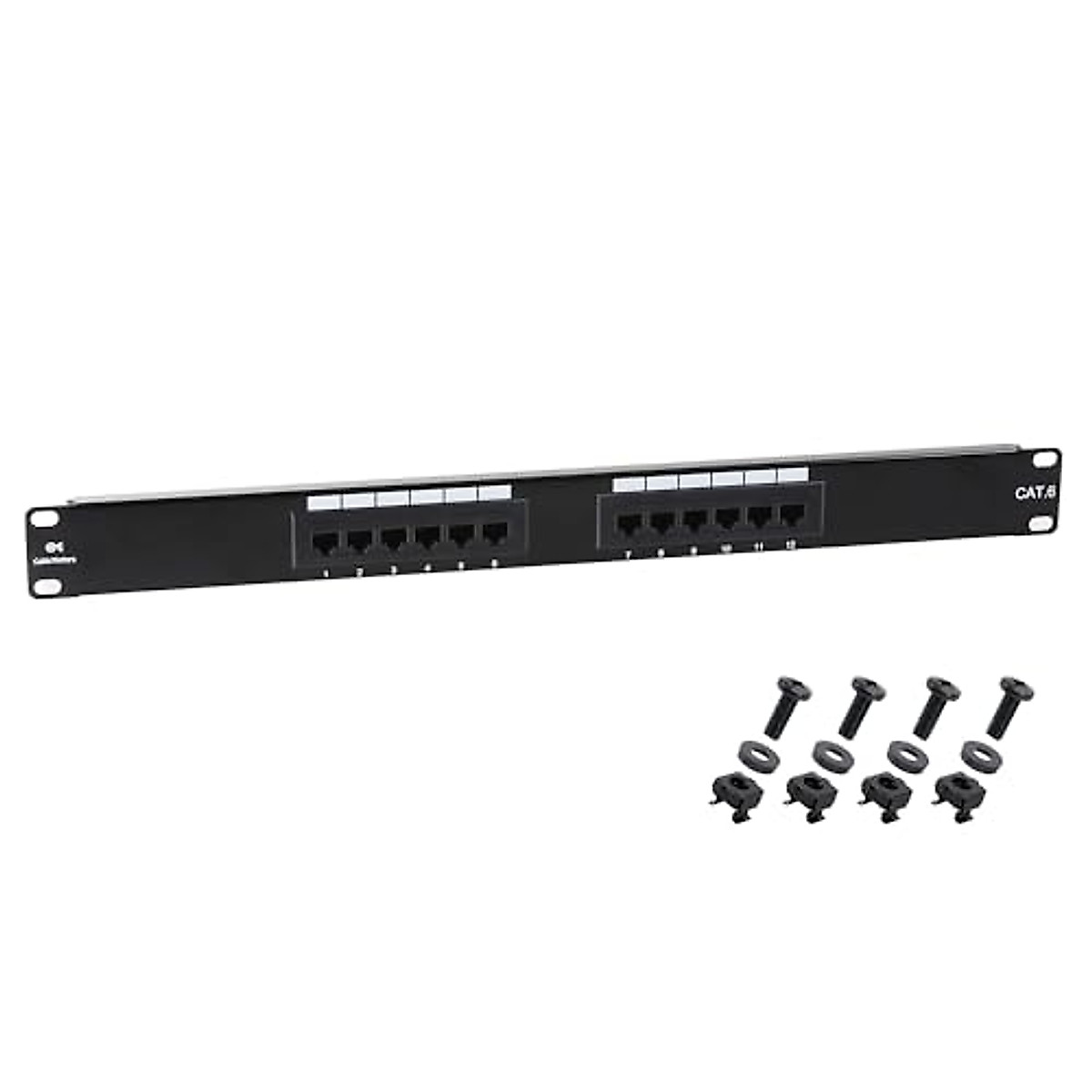 Cable Matters UL Listed Rackmount or Wall Mount 12 Port Patch Panel (RJ45 Patch Panel)