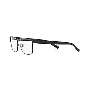 A|X ARMANI EXCHANGE Men's AX1019 Square Prescription Eyeglass Frames, Matte Black/Demo Lens, 54 mm