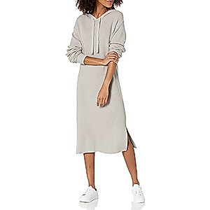 The Drop Women's Claudia Cuddle Hoodie Midi Dress, Porpoise, M