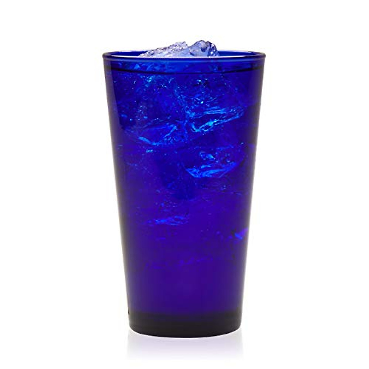 Libbey Cobalt Flare Tumbler Glasses, 17.25-ounce, Set of 8