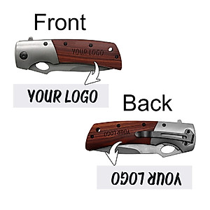 HUGLAZY Personalized Pocket Knife,Custom Knife for Fathers Day Personalized Gift for Men Custom Name Engraved Folding Knife for Him Pocket Knife with Clip Groomsmen Gifts for Men