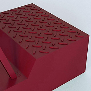 Yiju 1:32 Scale Plastic Sports Decorating Basketball Hoop for Action Figure Life Scene Props Decoration & Collection Toys, Red