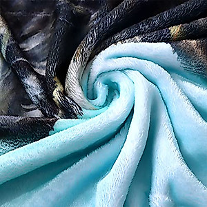 TSlook 60x80 Blankets Tree Camo Camouflage Real Froest Woodland Lightweight Warm Luxury Throw Blanket Bed Super Soft Couch Sofa Kids Adults