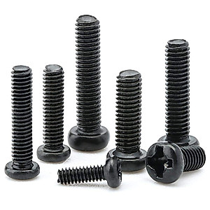 LUANAYUN-PHONE CASE Durable Flexible 650pcs Cross Recessed Round Pan Head Machine Screws Set M1.4 M1.7 M2 M2.5 M3 Mini Screw Laptop Computer Screw Cross Screw Kit