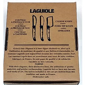 Laguiole Mini Cheese Set Ivory, Set of 3 Utensils, Boxed