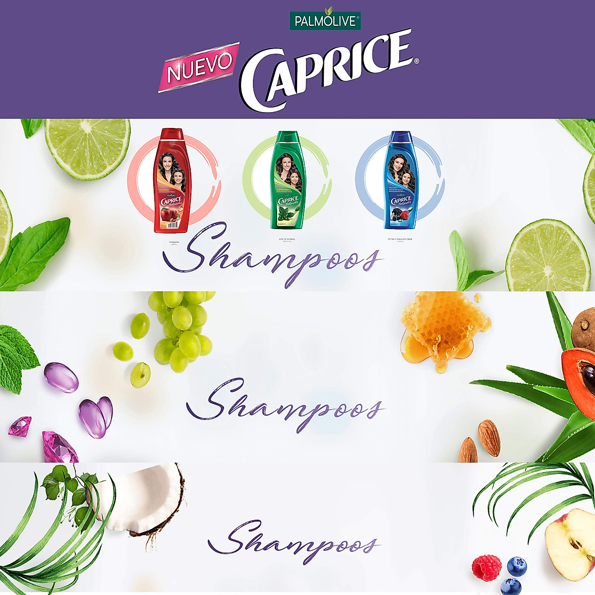 Palmolive Caprice Shampoo Rizos Definidos Colageno & Aloe Vera 750ml