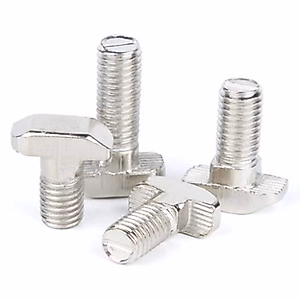 20 Pcs M6 x 25mm Thread T Slot Drop-in Bolt T-Bolt Hammer Head Bolt T Screw Stud for 3030 Series Standard 8mm T-Slot Aluminum Extrusion Profile (3030 Series)