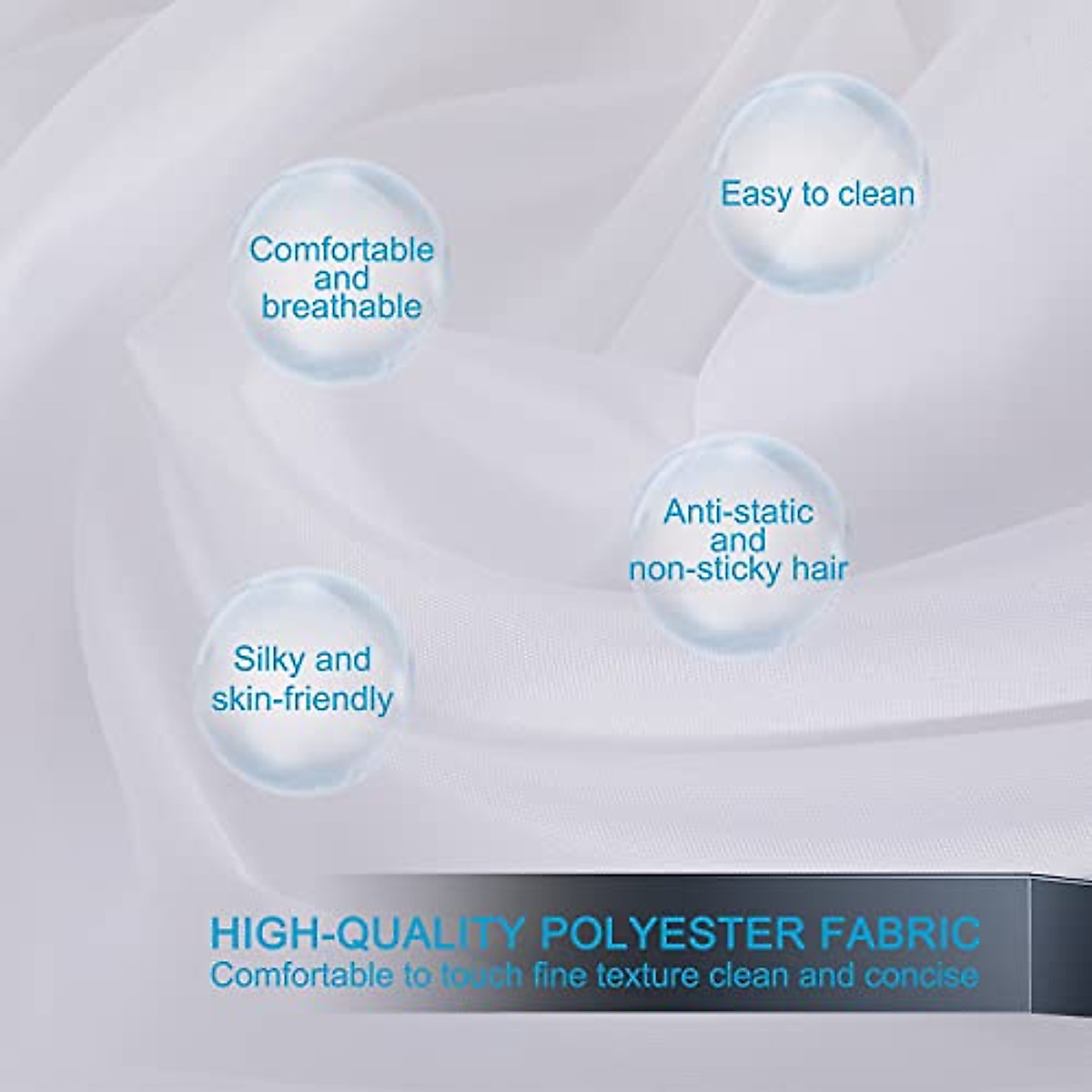 Beard Bib, Beard Catcher, Men's Non-Stick Material Beard Apron, for Styling and Trimming, One Size Fits Everyone (White)