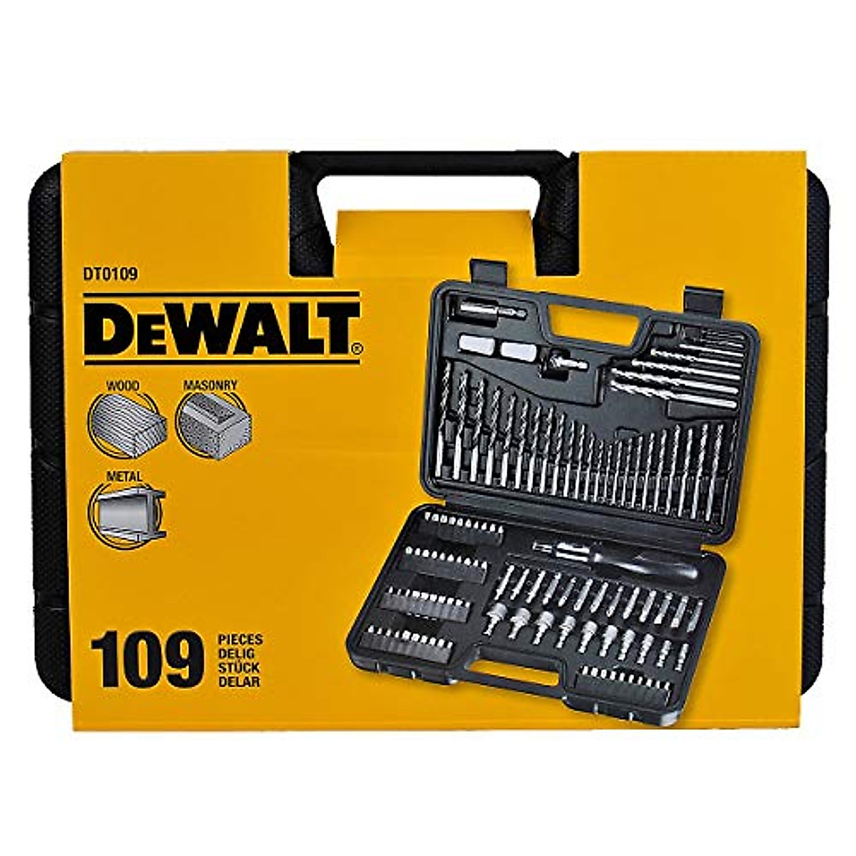 DeWalt DT0109 Screwdriver and Drillbit Set (109 Pieces)