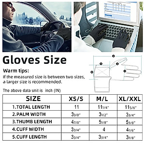 MOUNT TEC Light Weight Stretch Heating Glove Liners Heated Gloves for Men & Women Hand Warmer for Winter Sports Dog Walking Biking Riding Skiing Cycling Hunting Snowboarding (Black, M/L)
