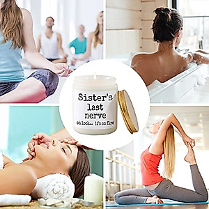 Sisters Gifts from Sister Brother, Funny Birthday Gifts for Sisters, Mothers Day Gifts Christmas Gifts for Sister, Soul Sister, Little Sister, Big Sister, BFF, Sister in Law - Lavender Scented Candles