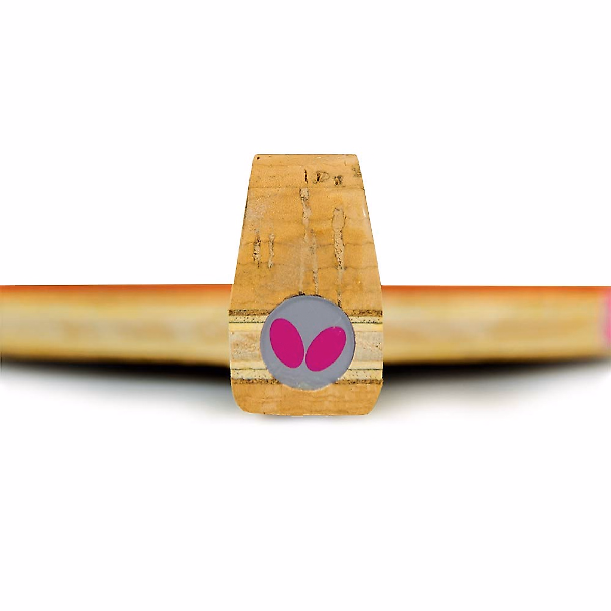 Butterfly Nakama P5 Japanese Penhold Table Tennis Racket | Nakama Series | Outstanding Control with Reliable Speed and Spin | Recommended for Beginning Level Players, red