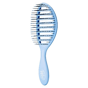 Wet Brush Speed Dry Hair Brush - Sky Blue - Vented Design and Ultra Soft HeatFlex Bristles Are Blow Dry Safe With Ergonomic Handle Manages Tangle and Uncontrollable Hair - Pain-Free