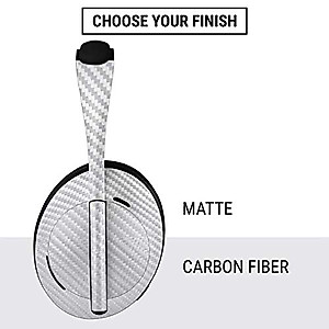 Skinit Decal Audio skin compatible with Bose Noise Cancelling Headphones 700 - White Carbon Fiber Specialty Texture Material Design