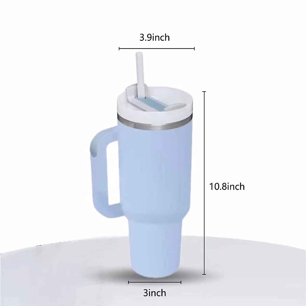 40 oz Tumbler With Handle and Straw Lid Stainless Steel Insulated Tumblers Travel Mug for Hot and Cold Beverages Thermos Travel Coffee Mug for both men and women Red