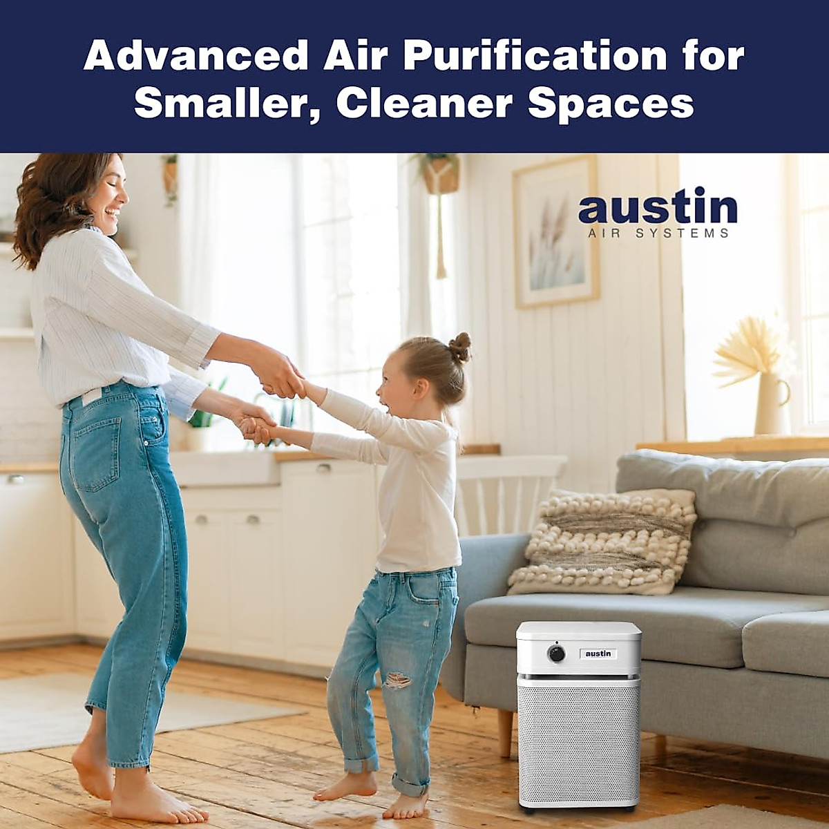 Austin Air A250A1 HealthMate Plus Junior Air Purifier, Sandstone