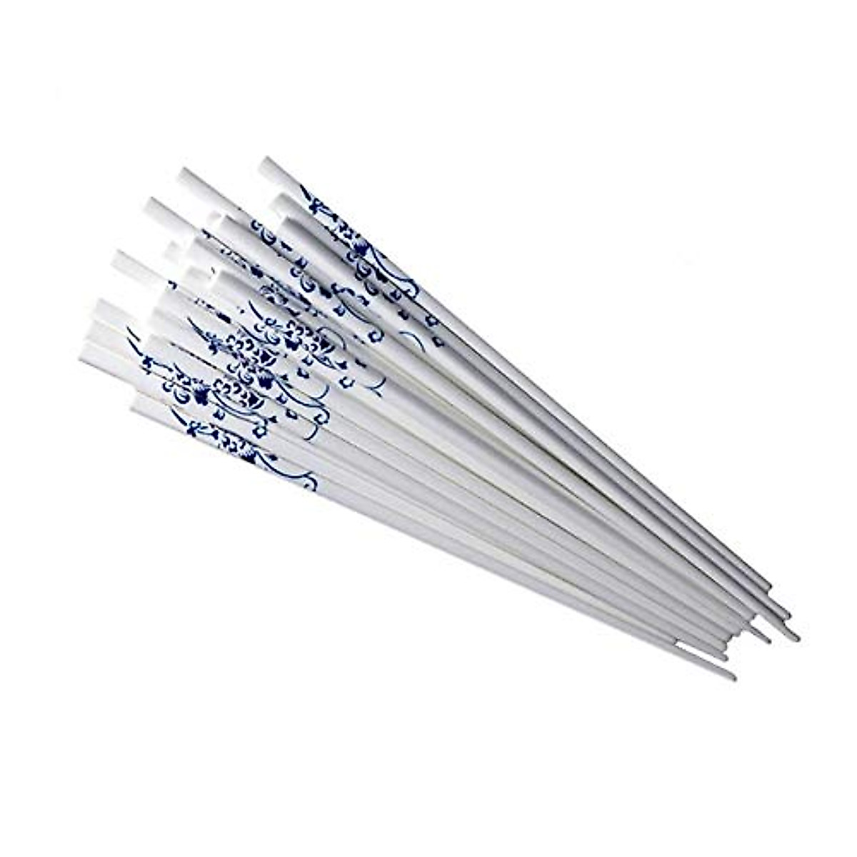 LeBlue 1 Pair Blue and White Bone China Chinese Reusable Dishwasher Safe Chopstick GIFT SET