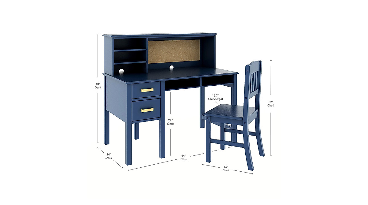 Guidecraft Taiga Desk & Chair - Stylish Kids' Workspace
