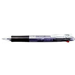 Zebra B4sa1 Clip-on Multi Multifunctional Pen (0.7mm Black, Blue, Red and Green + 0.5mm Mechanical Pencil) - Black Barrel & 4colors Ink Pens Refills Value set(with Our Shop Original Description of Goods)