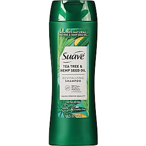 Suave Clarifying Shampoo for Oily Hair Tea Tree Hemp Seed Oil Paraben Free 12.6 oz