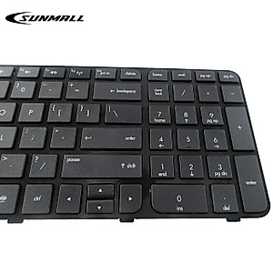SUNMALL Replacement Keyboard with Frame Compatible with HP Pavilion G6-2000 G6-2100 G6-2200 G6-2300 G6T-2000 g6-2002xx g6-2010nr g6-2090ca g6-2106nr g6-2111us Series US Layout