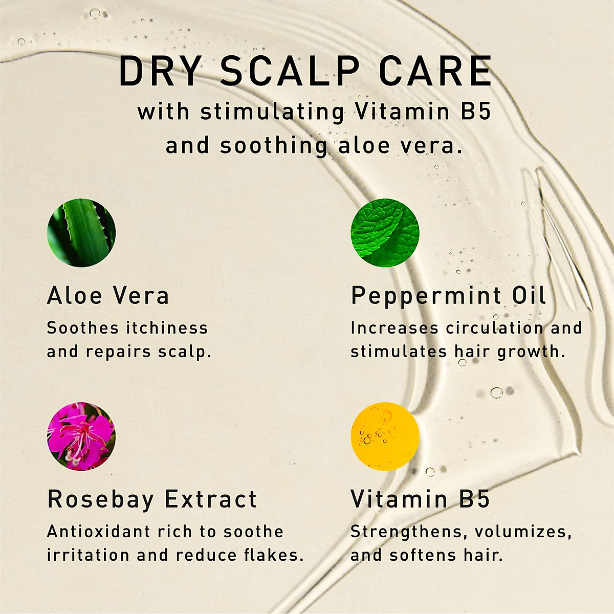 Hawthorne Mens Dry Scalp Shampoo to Relieve and Soothe Itchy, Flaky, and Dry Scalp with Pure Peppermint Oil and Aloe Vera, For Dandruff Control, Sulfate Free, Paraben Free, 8oz