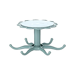 BLMIEDE 360 De Gree Rotatable Hook Six Cl Aw Kitchen Storage Wall Hanging Punching Seamless Hanger Strong Glue Hook Drying Rack Wall Mount Kitchen (Blue, One Size)