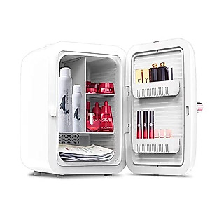 YAARN Small Fridge for Bedroom Refrigerator Refrigerator Beauty Makeup Refrigerator Cosmetics Intelligent Refrigeration Low Noise and Energy Saving