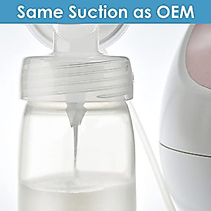 Maymom 17mm Flange and Duckbill Valve Compatible with Spectra S1 Spectra S2 Breastpump Not Original Spectra S2 Accessories Not Original Spectra Pump Parts Replace Spectra Duckbill Valve and Flange