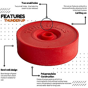 Thunder Up Tortilla Keeper, Tortilla Holder with Lid, Tortilla Warmer Container, Tortillero, Insulated Tortilla Warmer Ideal to Storage and Keep Warm Burrito, Pancake, Taco, Microwave Tortilla Warmer