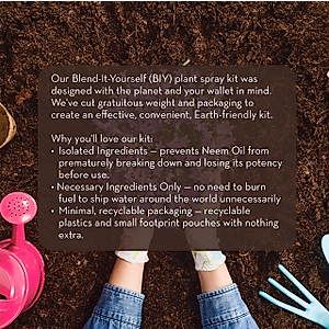 Refill Kit for Emily's Naturals Neem Oil Plant Spray - Makes 48oz - Spray Bottle Not Included