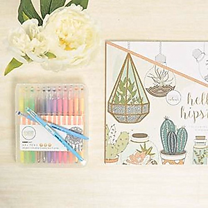 KaiserColour Gel Pens 24/Pkg, Pastel & Glitter; 12ea